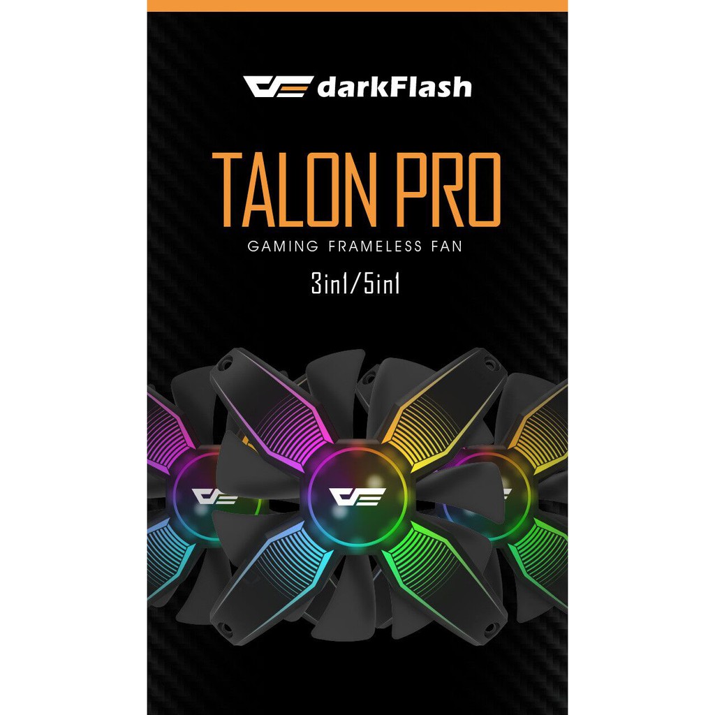 คอมพิวเตอร์ระบายความร้อนDarkflash Talon Pro Cooler PC Case Fan 120mm ...