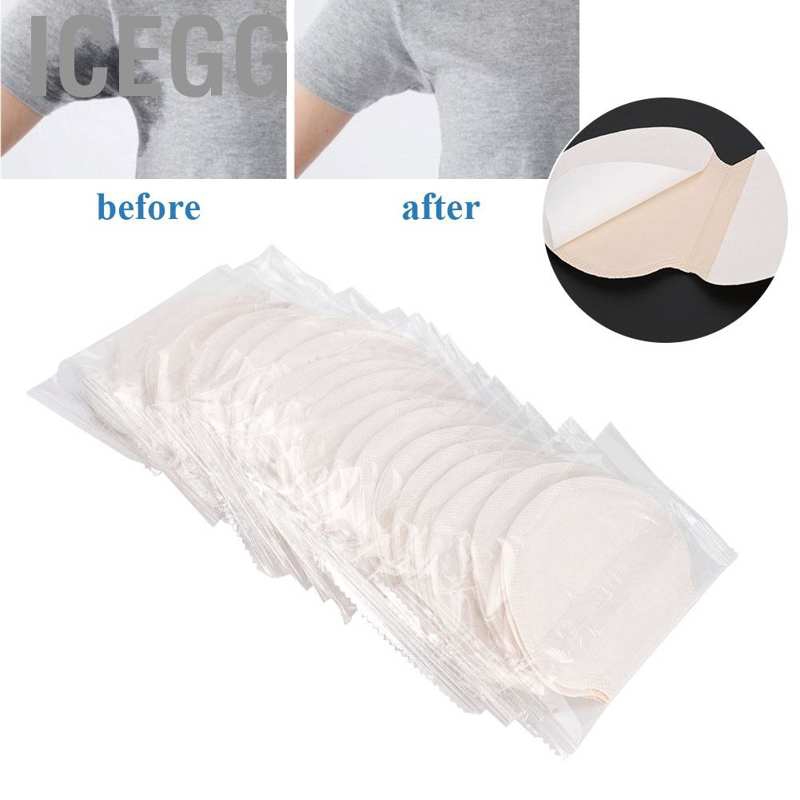 Icegg 40pcs Armpits Sweat Pads Disposable Underarm Absorbing Stickers ...