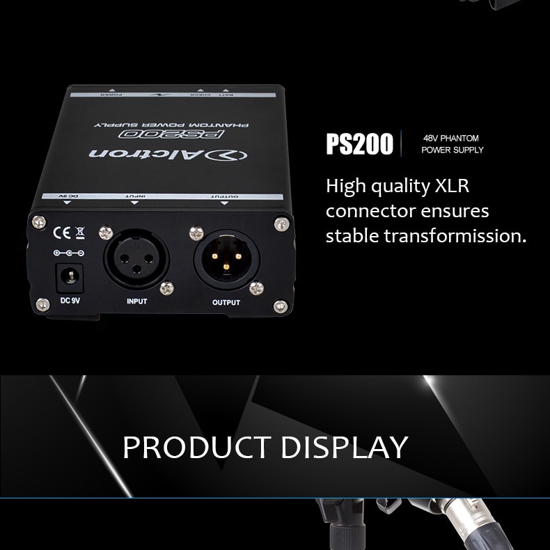 Original Alctron Ps 200 48 V Phantom พาวเวอร์ซัพพลายสําหรับไมโครโฟน ...