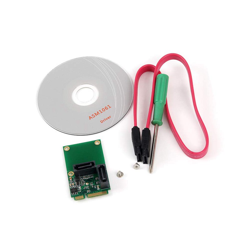 PCI-e to SATA3 3.0 Mini PCIE Hard Disk อะแดปเตอร์การ์ด 2 Ports ...