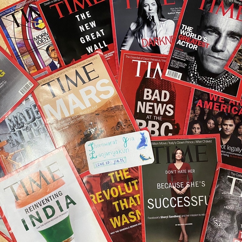 นิตยสาร TIME magazine ปี 2012-2013 (เล่มละ 30-50) ฝึกภาษาอังกฤษ หนังสือ ...