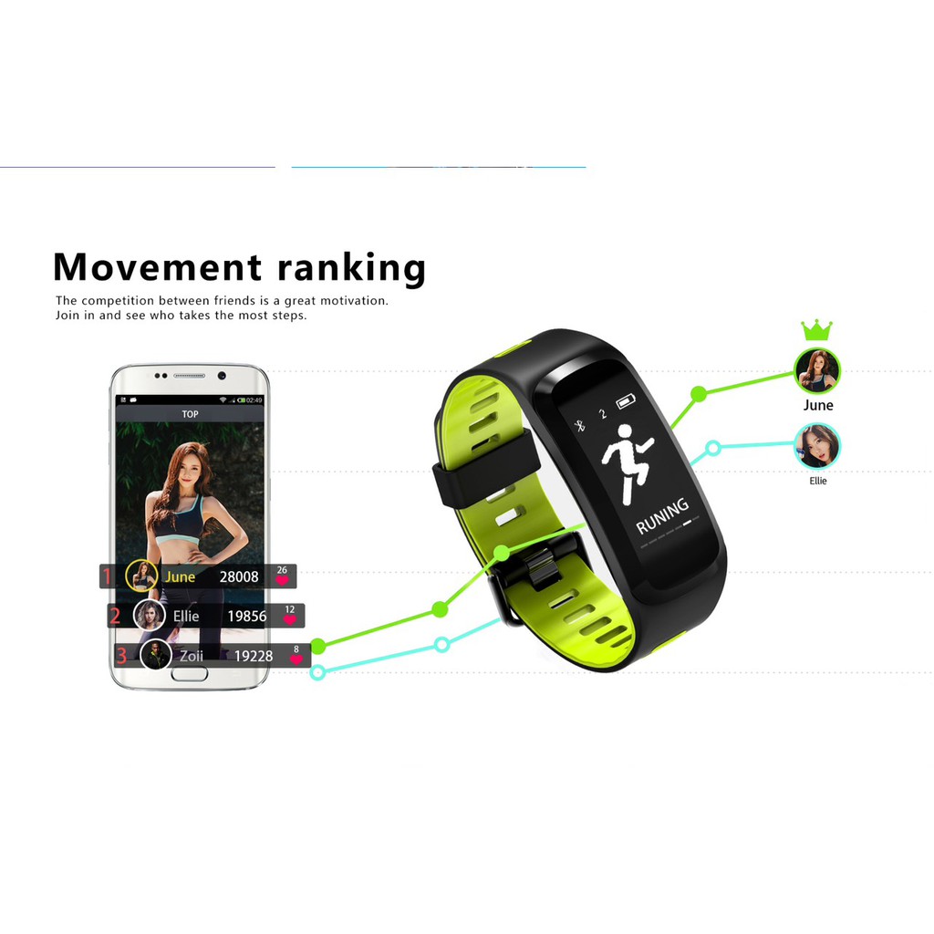 Smart Watch F4 นาฬิกาอัจฉริยะ นาฬิกาออกกำลังกาย กีฬา ปั่นจักรยาน ว่าย ...