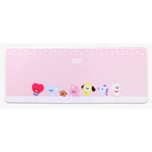 ★Korea★ BT21 Wide Long Mouse Pad BTS Desktop Pad Kpop Merch Army Line ...