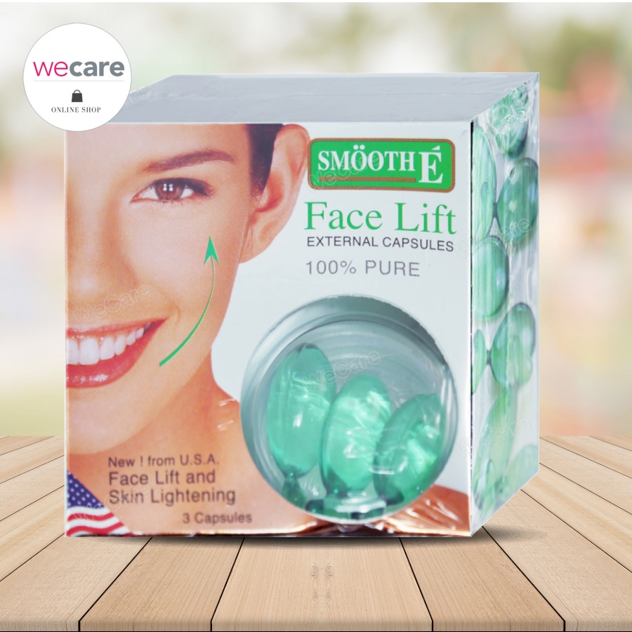 (แพ็ค 2) Smooth E Face Lift Exteral Capsules 3 S แคปซูล From USA ยก ...