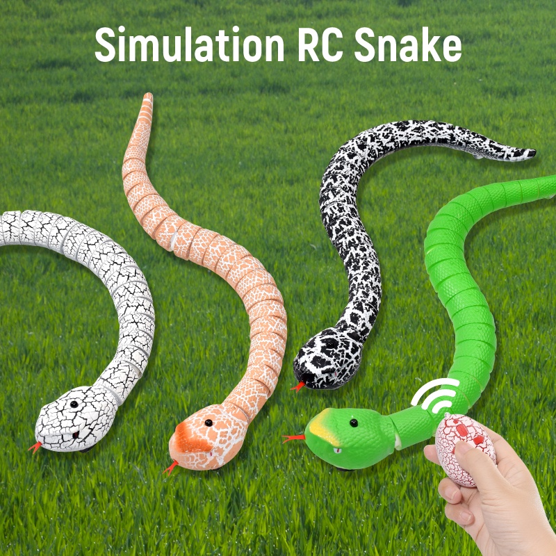 RC Animal Infrared Remote Control Snake with Egg Rattlesnake Kids ...