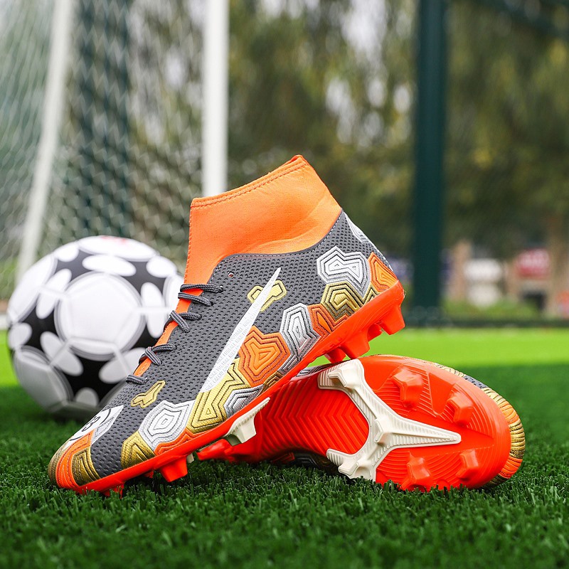 2020 Blue Spike Soccer Boots For Men Colorful Printing Men39s Football ...