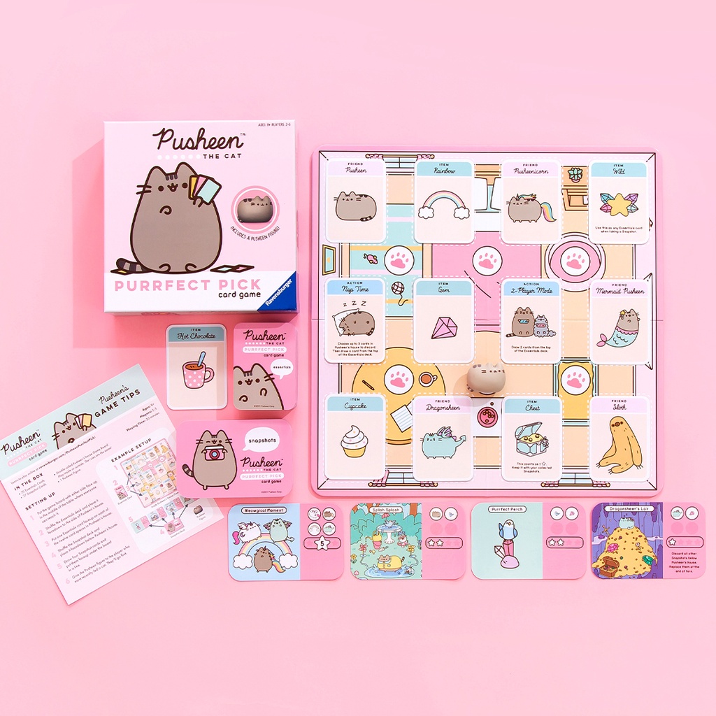 Pusheen - มีไฟล์คู่มือภาษาไทย Pusheen Board Game - Card Game - บอร์ดเกม ...