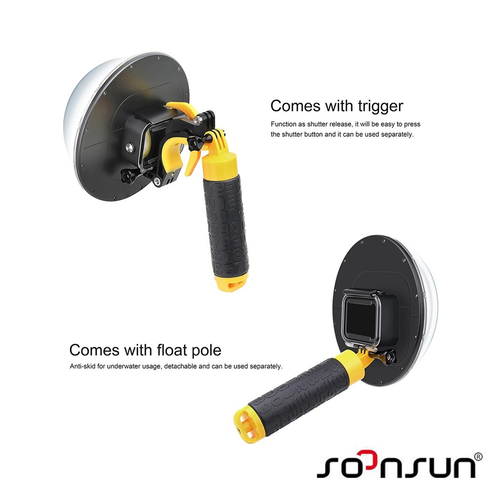 โดมถ่ายครึ่งบกครึ่งน้ำ SOONSUN DOME PORT SHUTTER TRIGGER (HERO 9 BLACK ...