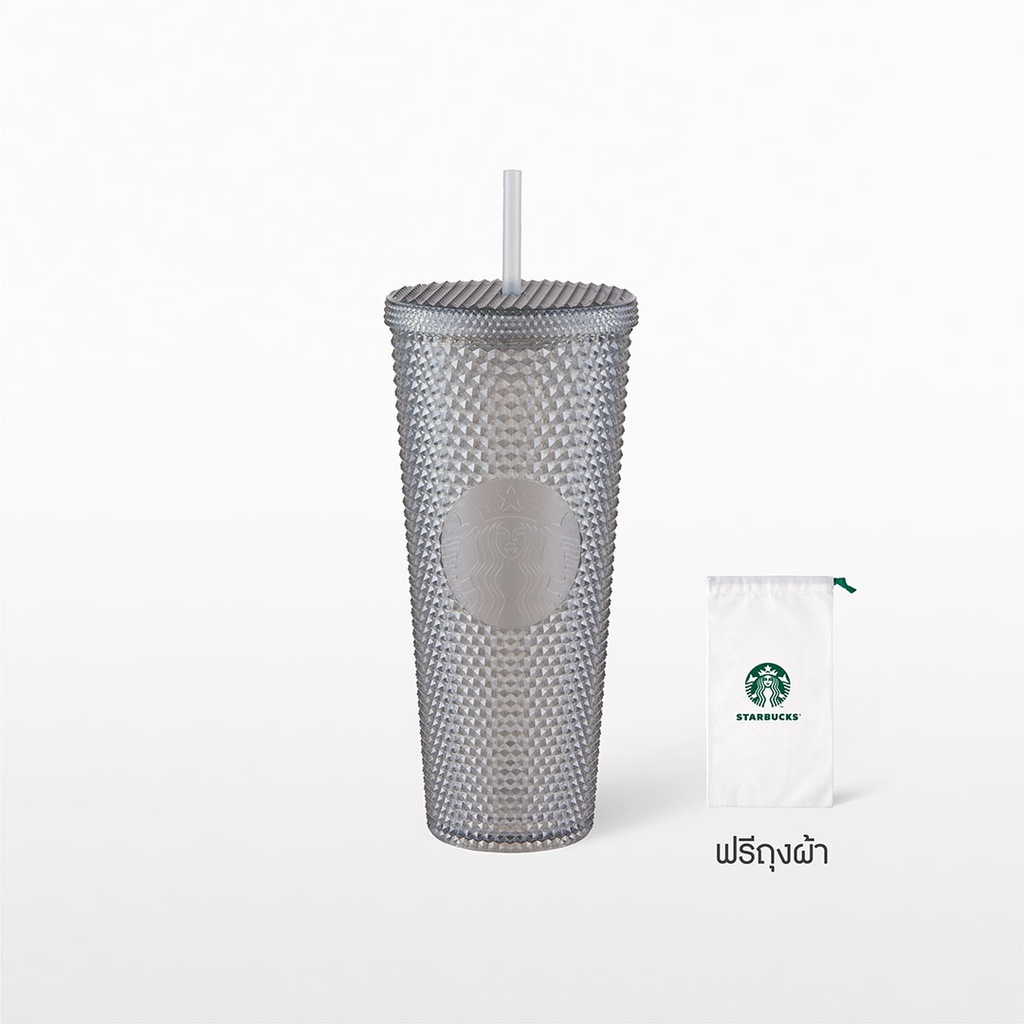 Starbucks Bling Glittering Grey Cold Cup 24oz. ทัมเบลอร์สตาร์บัคส์ ...