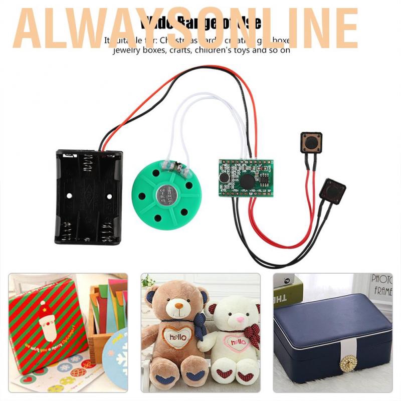 Alwaysonline DIY Greeting Card Module 30s Recordable Voice Sound for ...