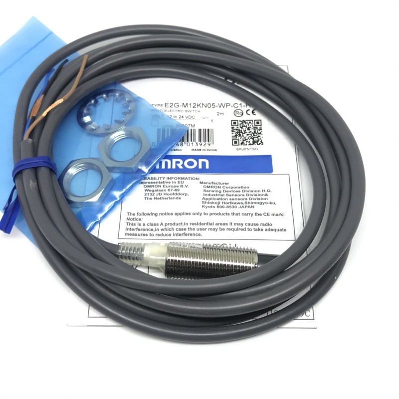E2G-M12KN05-WP-C1-HT หัว 12mm ระยะจับ 5mm จับโลหะ 3สาย NPN NO 12V-24V ...