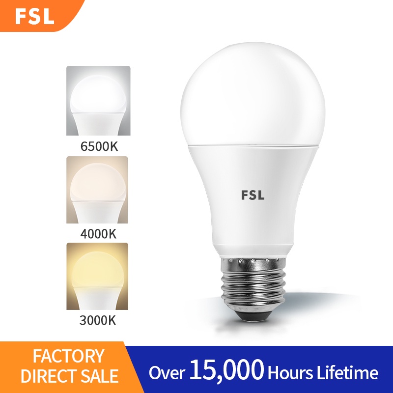 FSL Indoor LED Lights High Quality 360 Degrees Light Bulb Cool Daylight ...