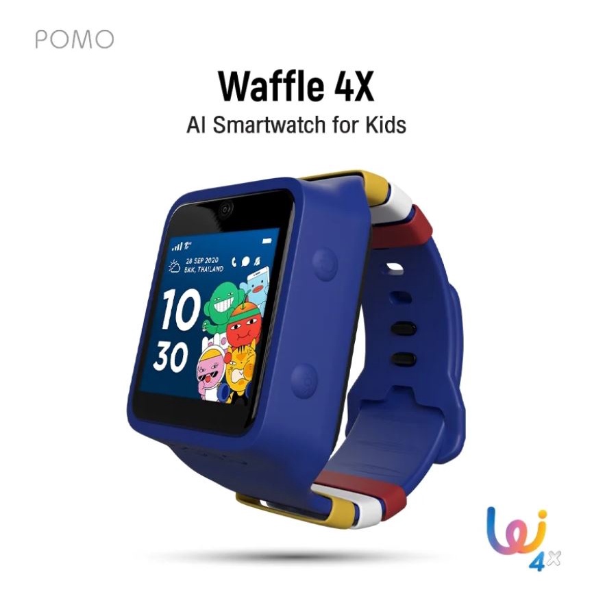 POMO Waffle 4X นาฬิกาโทรศัพท์อัจฉริยะ Smart Watch PW002 โพโม เครื่อง ...