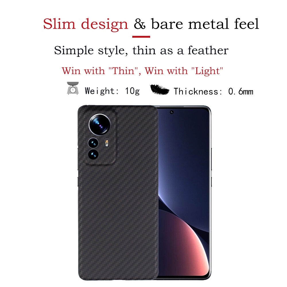 YTF-Carbon carbon fiber case For Xiaomi 12 Case Ultra-thin anti-drop ...