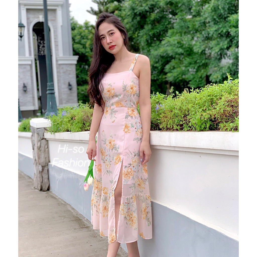 H465 เดรส ผ้าชีฟองทราย Hi-so fashion - gluaryji - ThaiPick