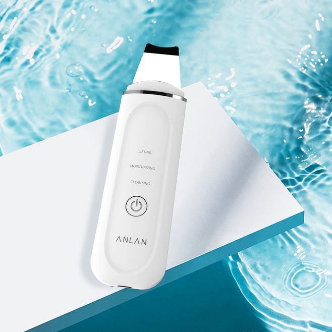 ANLAN Heat Skin Scrubber Facial Ultrasonic Skin Peeling Machine Face ...