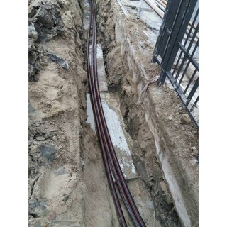 ท่อร้อยสายไฟ HDPE คาดส้ม 20mm. 50เมตร 1/2 PN6 ท่อฝั่งดิน 4หุน แบรน์ TGG ...