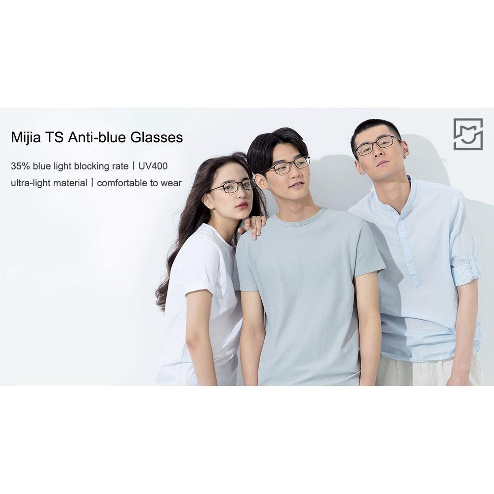 (พร้อมส่ง สต๊อกไทย) Xiaomi Mijia TS Anti-blue-rays แว่นตา Anti-Blue Glass UV Eye Protector แว่น ...