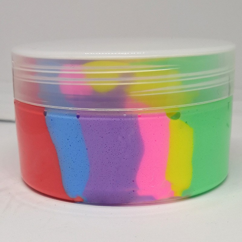 100ml Rainbow Slime Fluffy Floam Kids Modeling ของเล่นดินเหนียว Cotton ...