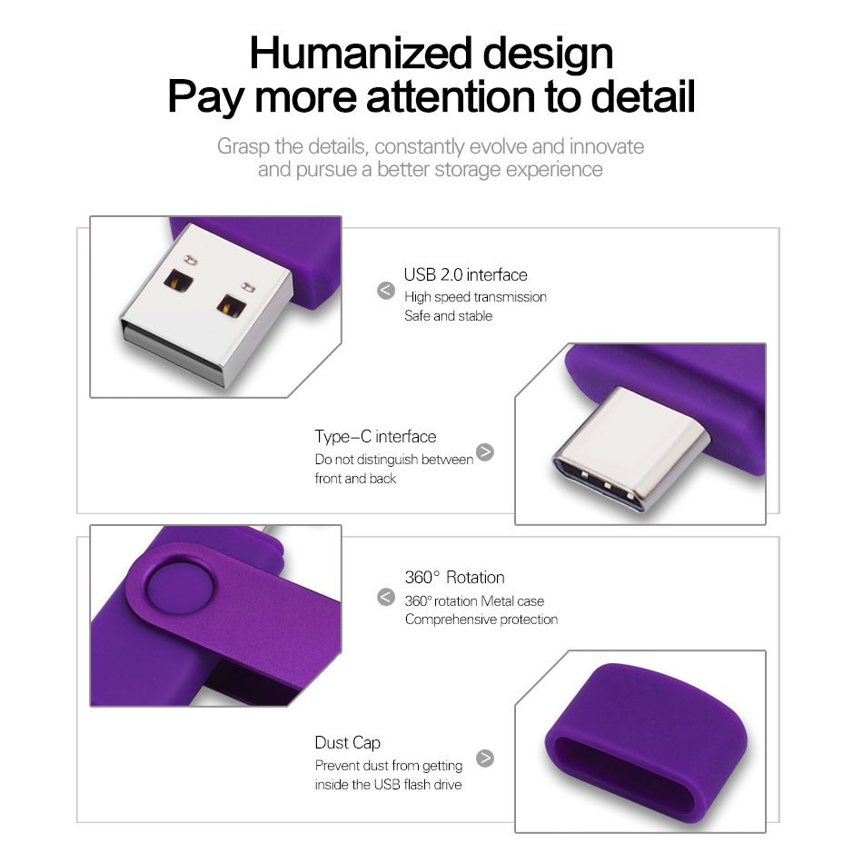 Huawei USB High speed Type-c & Micro USB 2.0 PenDrive Storage Flash ...