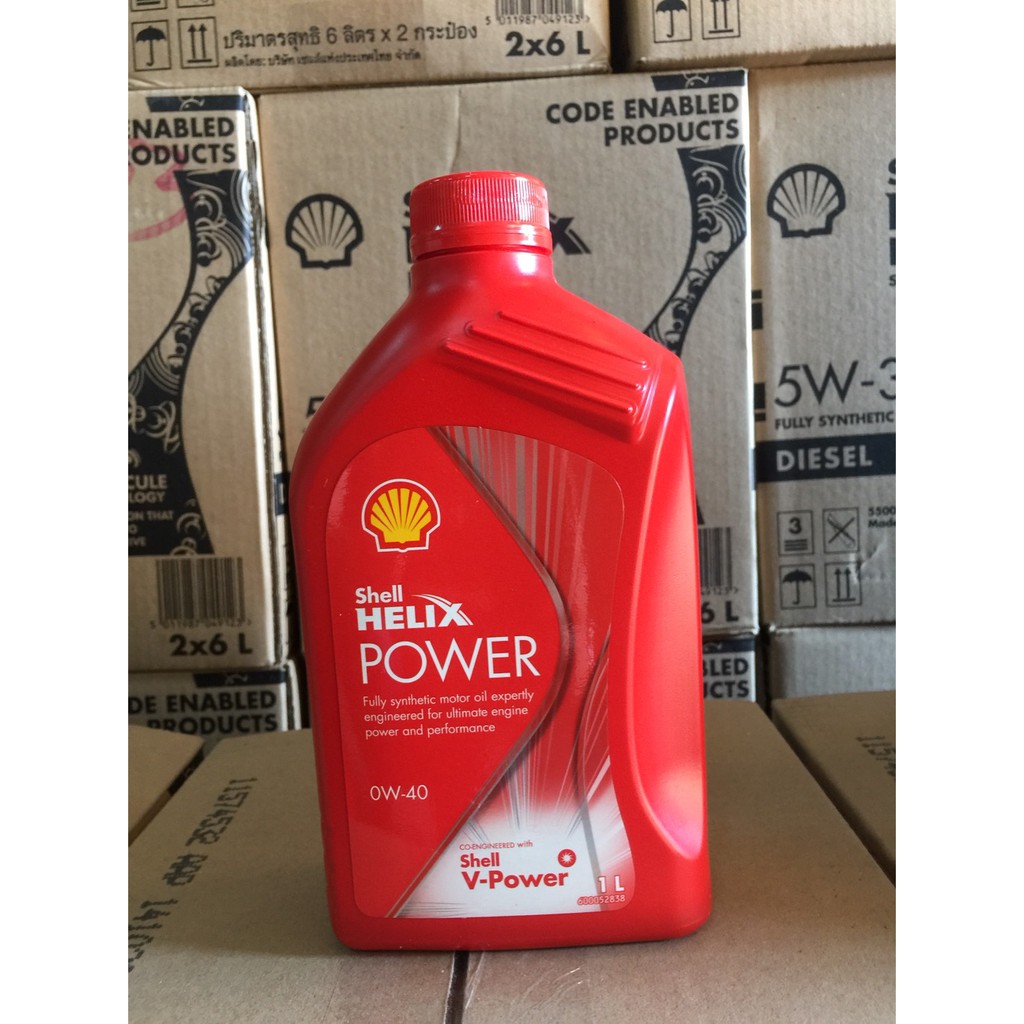 น้ำมันเครื่องสังเคราะห์แท้Helix Powerเบนซิน0W-40(1ลิตร) | Shopee Thailand