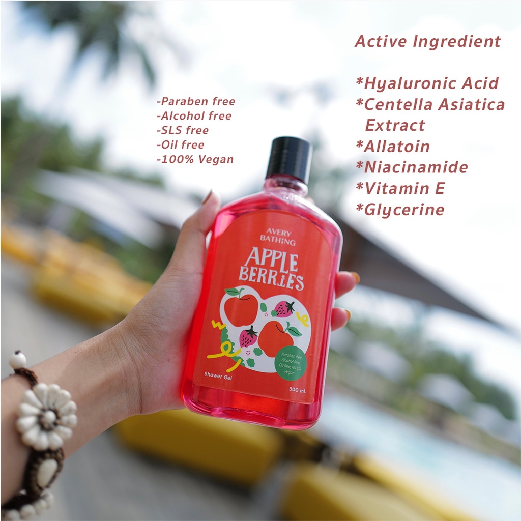 เจลอาบน้ำเอเวอรี่ บาธติ้ง กลิ่น AppleBerries - Avery Bathing Shower Gel ...