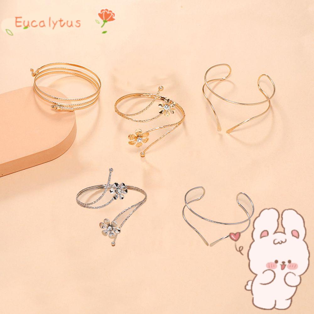 EUTUS Retro Arm Chain Hollow Arm Ring Arm Bangle Geometric Pattern Body ...