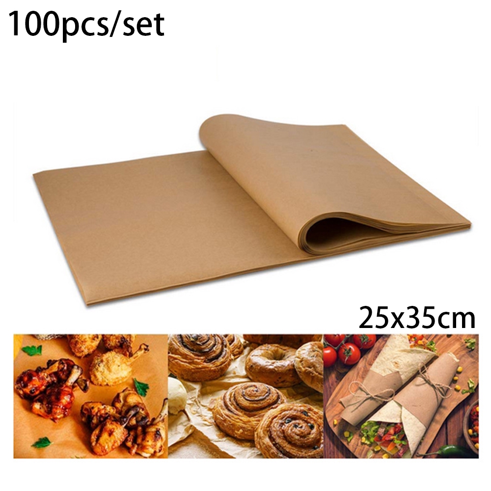 Baking Paper Kitchen Pastries Non-Stick Tools Bread Cupcakes 100PCS ...