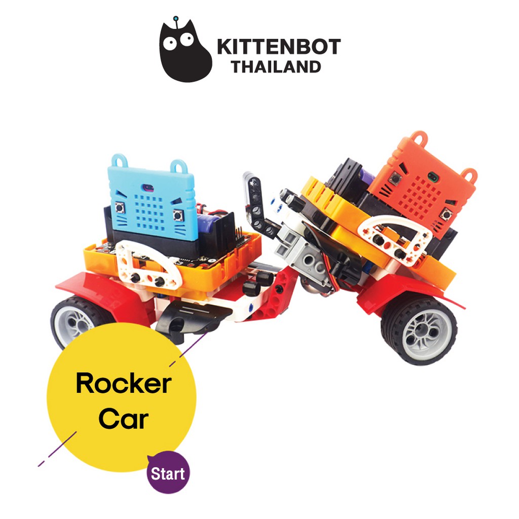 microbit ไมโครบิต หุ่น Kittenbot Robot Sumo หุ่นยนต์ ซูโม่ เขียนโปรแกรม ...