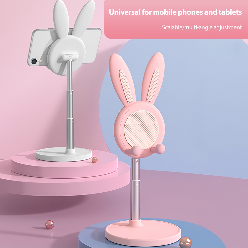 Local StockTelescopic Cartoon Rabbit Ears Mobile Phone Holder ...