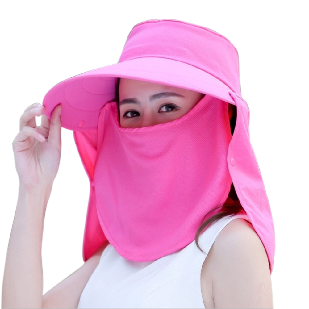 Women Anti-UV Face Cover Neck Protection Outdoor Removable Sunshade ...