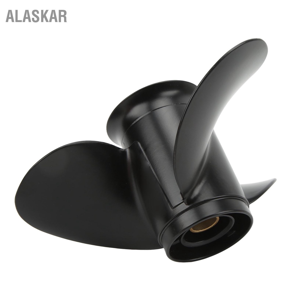 ALASKAR Boat Motor Propeller 3 Blades 14 Spline Teeth Right Rotation ...