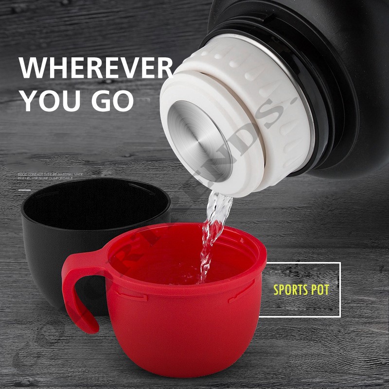 【60-hour Thermal】Outdoor 4L Large Capacity Travel Thermos Sports Bottle Household Stainless ...