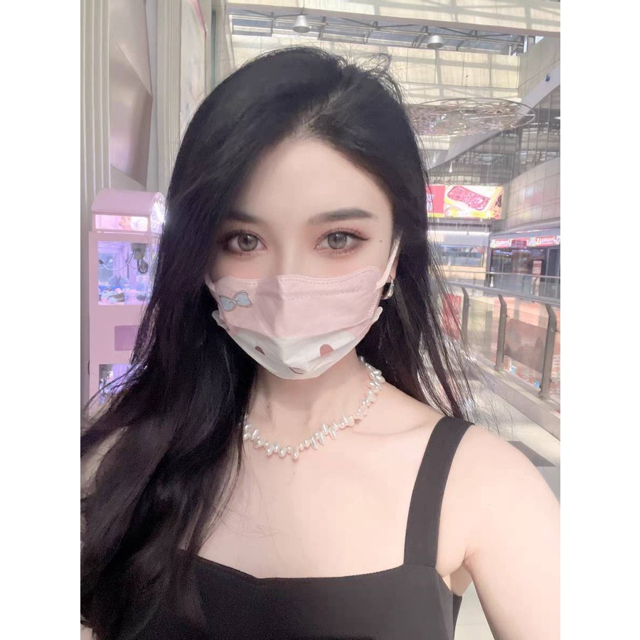 แมส VShape (10ชิ้น) แมสการ์ตูน แมสผู้ใหญ่ แมสแบบใช้แล้วทิ้ง - saidee_saisabaay - ThaiPick