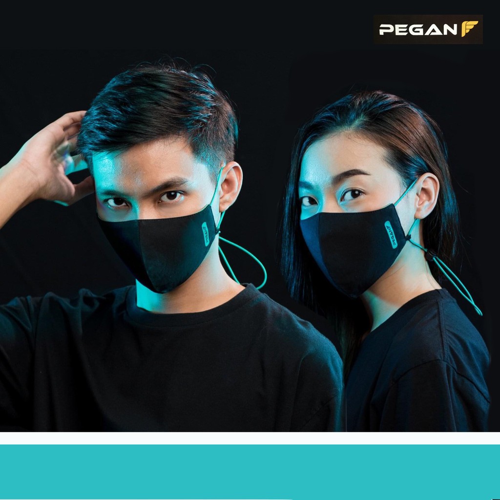 ส่งเร็ว พร้อมส่ง????ผ้าปิดจมูก สายคล้องคอสี Pegan Mask สายปรับได้ ...