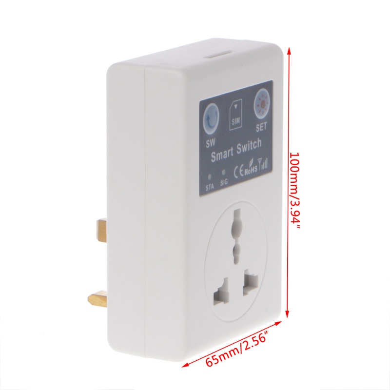 Colo Eu/Uk 220V ปลั๊กซ็อกเก็ตสวิทช์ Gsm รีโมทควบคุมไร้สายสําหรับ ...