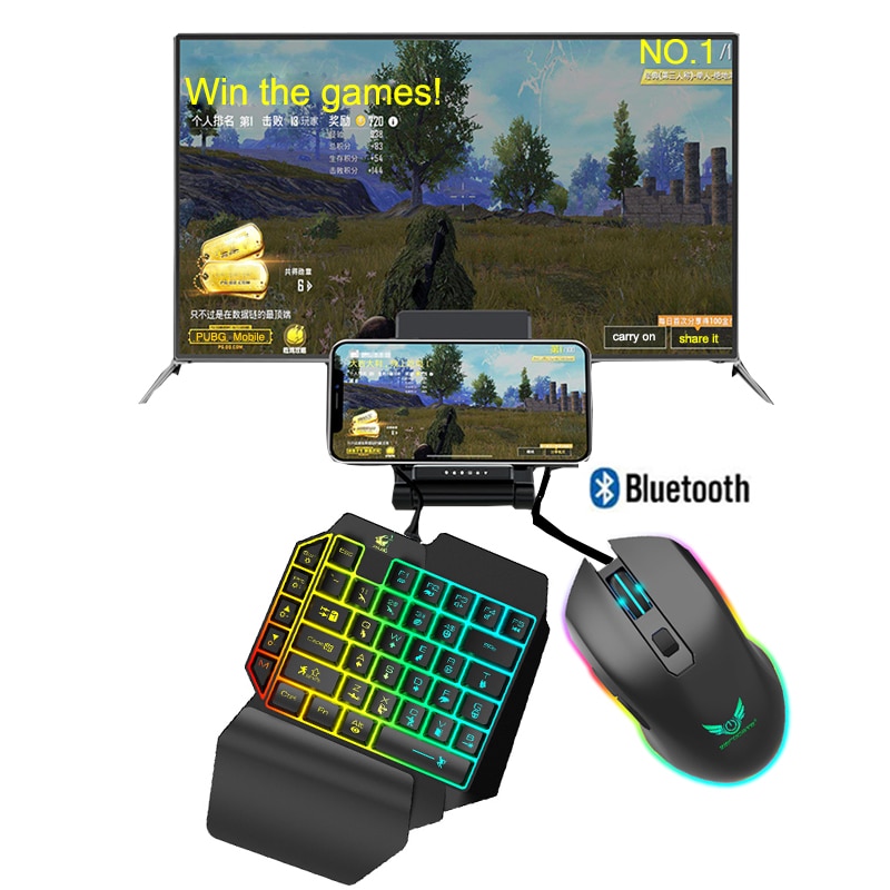 3 In 1 PUBG Controller Mobile Gamepad Cooler Fan Gaming Keyboard Mouse ...
