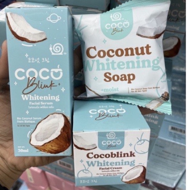 เซรั่ม ครีมมะพร้าว เซตหน้าใส( Coco Blink Whitening) | Shopee Thailand