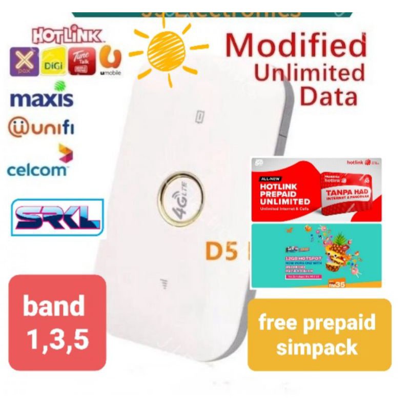 4G Mifi Router Portable WiFi Unlocked Modified Support Unlimited Data ...