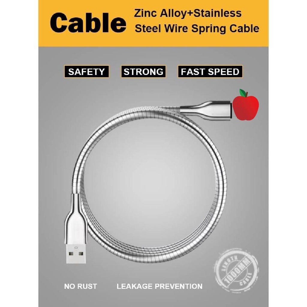 สายชาร์จ Clasio สแตนเลส ถูกทนใช้ดีใช้นาน Micro-USB Type-C แอนดรอย ไทซี สินค้าดีราคาถูก พร้อมจัด ...