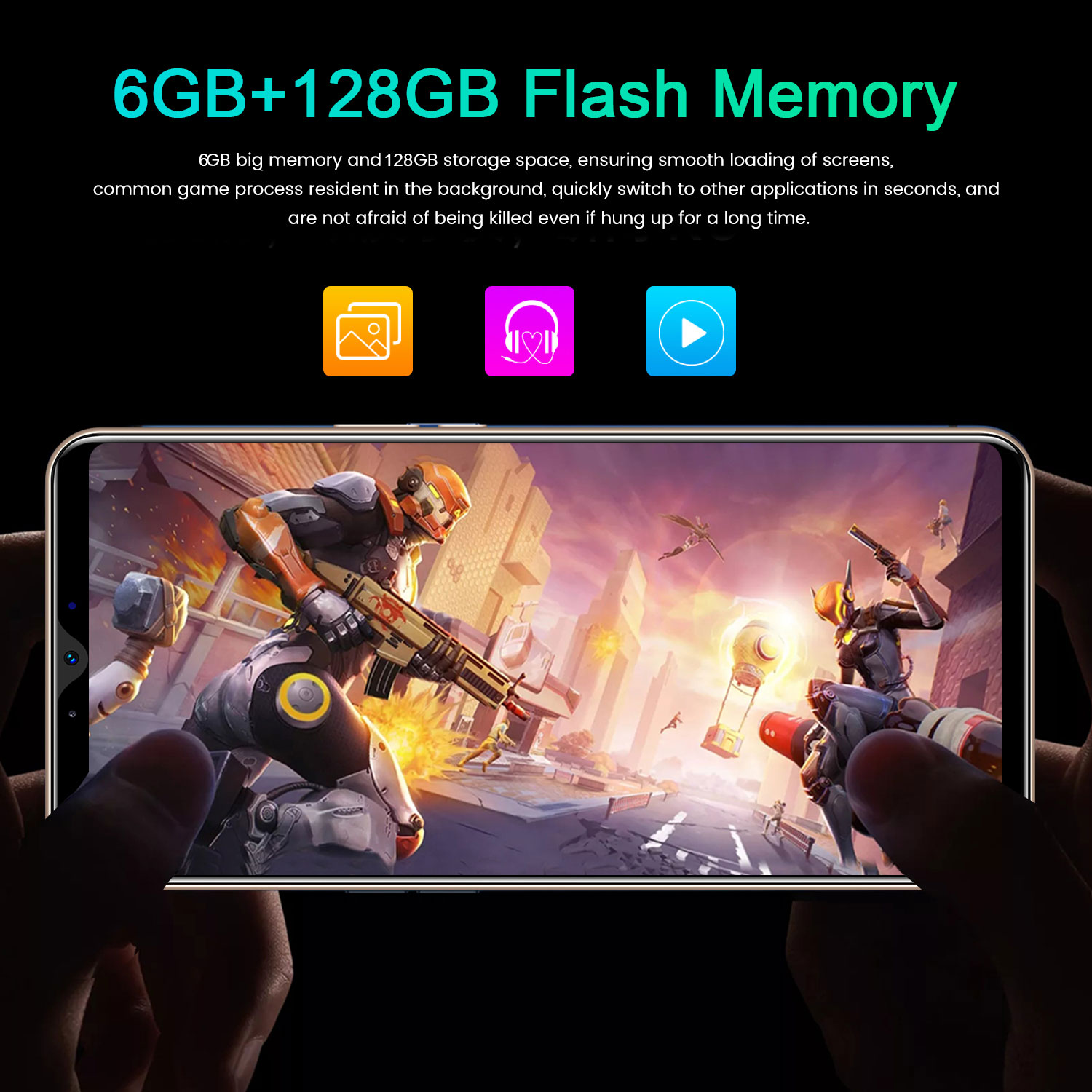 โทรศัพท์มือถือ HAUWEI P48 Pro สมาร์ทโฟน 6.1นิ้ว RAM6GB ROM128GB สแกน ...