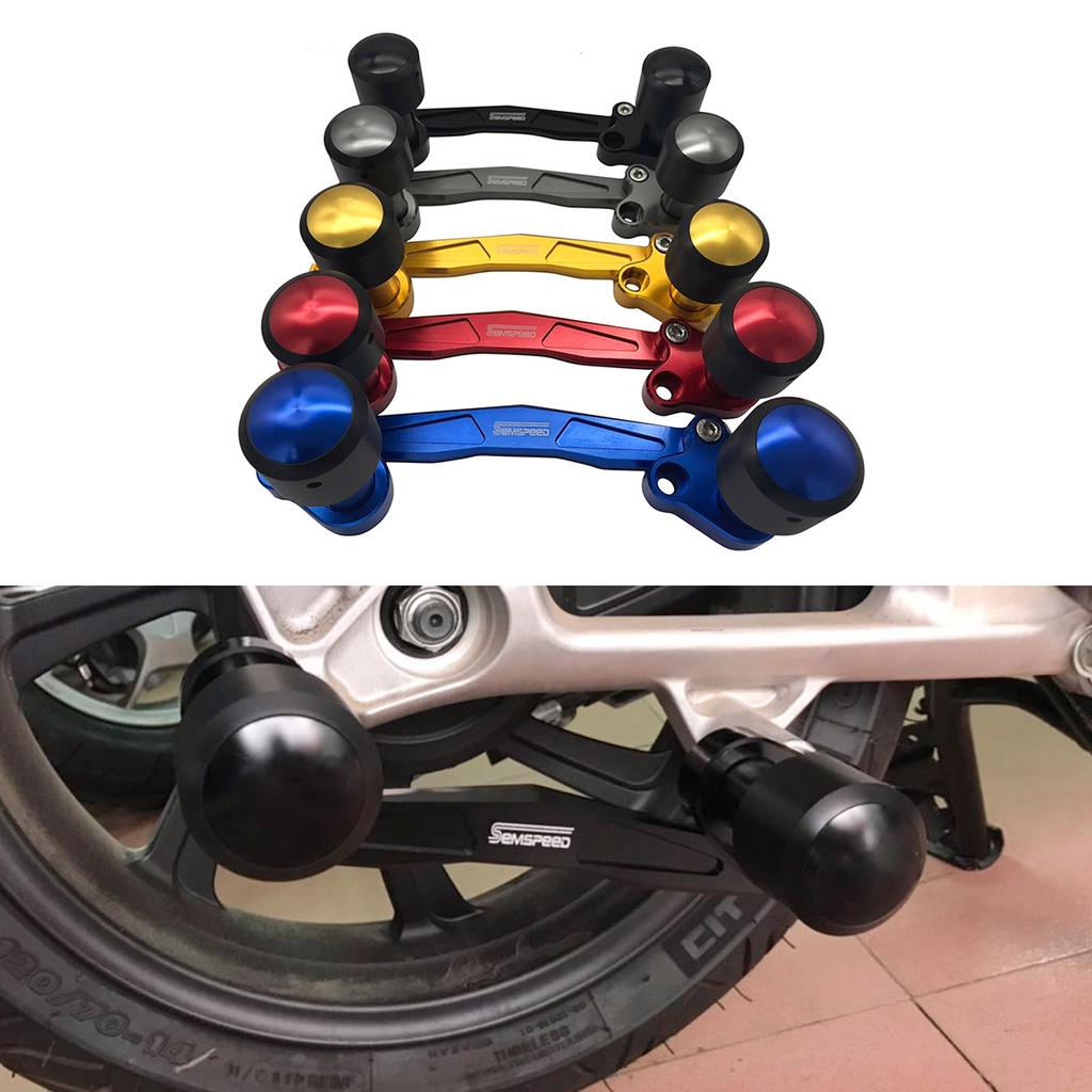 ปรับโฉม&SEMSPEED Motorcycle ADV150 Rear Wheel Frame Slider Anti Crash ...