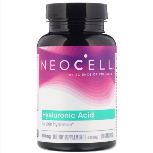 Neocell, Hyaluronic Acid, Nature's Moisturizer, 60 Capsules | Shopee ...