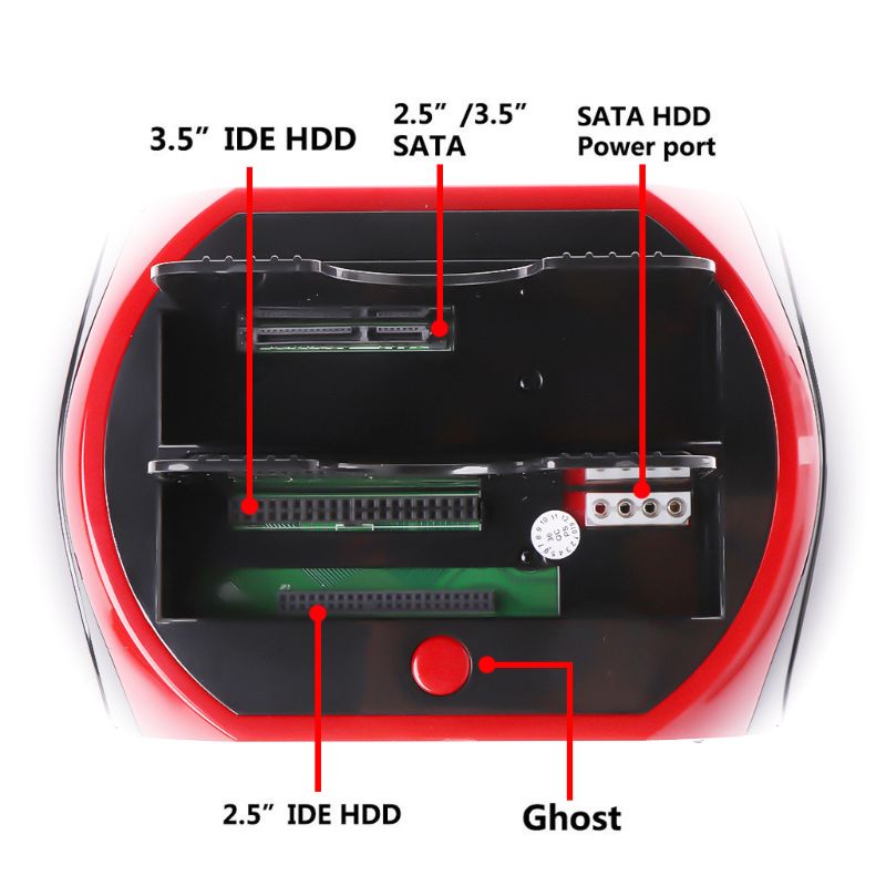 GODD IDE SATA Dual All In 1 HDD Dock Docking Station Hard Disk Drive ...
