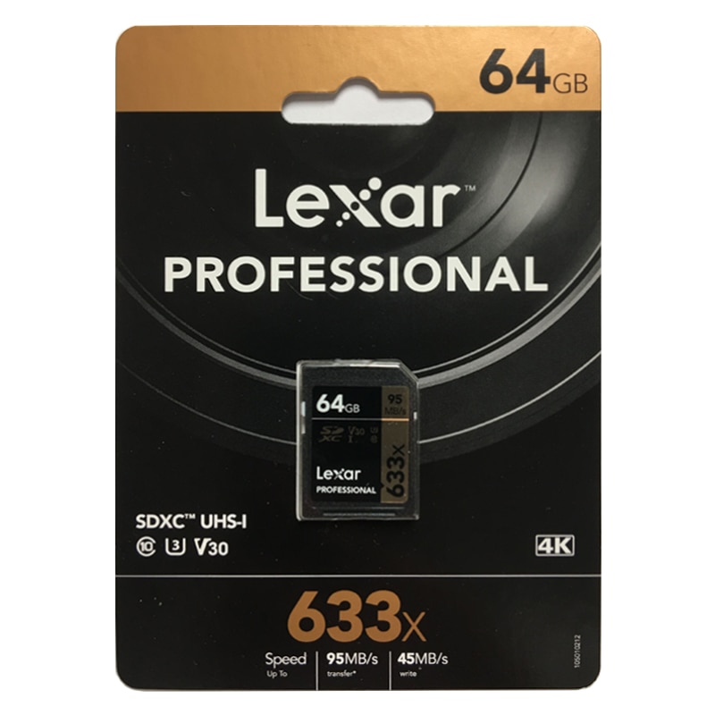 Lexar Professional SD card 64GB 128GB 256GB Max 95MBs read 633x Memory ...
