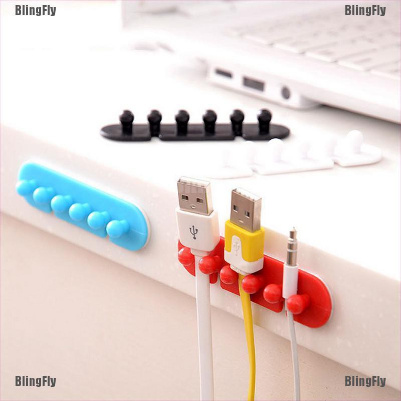 Bling 2pcs Wall Adhesive Power Plug Holder key Hanger Hook electric ...