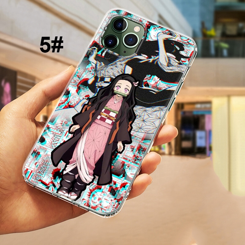 iPhone 11 Pro Max Silicone Soft transparent Case Nezuko Demon Slayer A5 ...