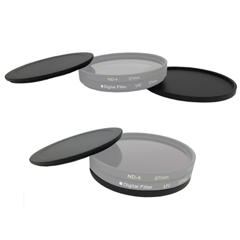 กล้องกรอง40.5 43 46 49 52 55 58 62 67 72 77 82mm New Metal Screw-In Lens Filter Case cap For ...