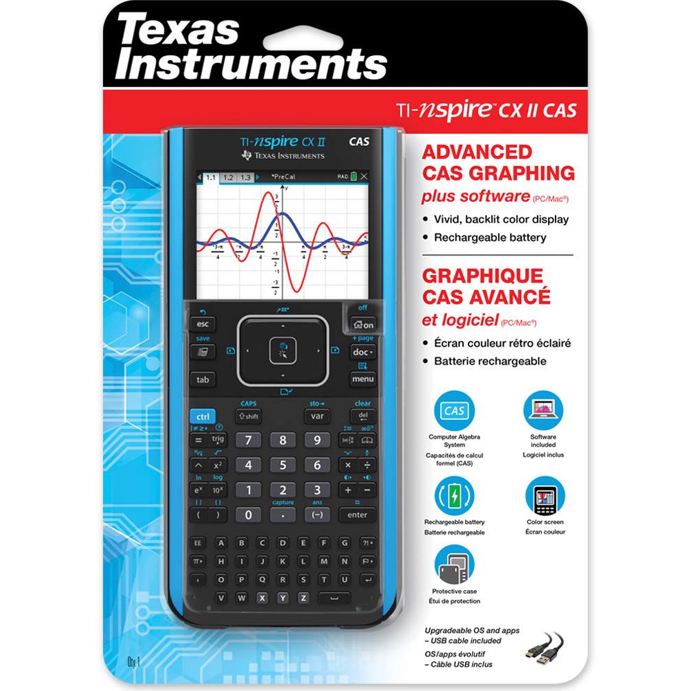เครื่องคิดเลข Texas instruments รุ่น TI NSpire CX CAS II [แถมเคส ...