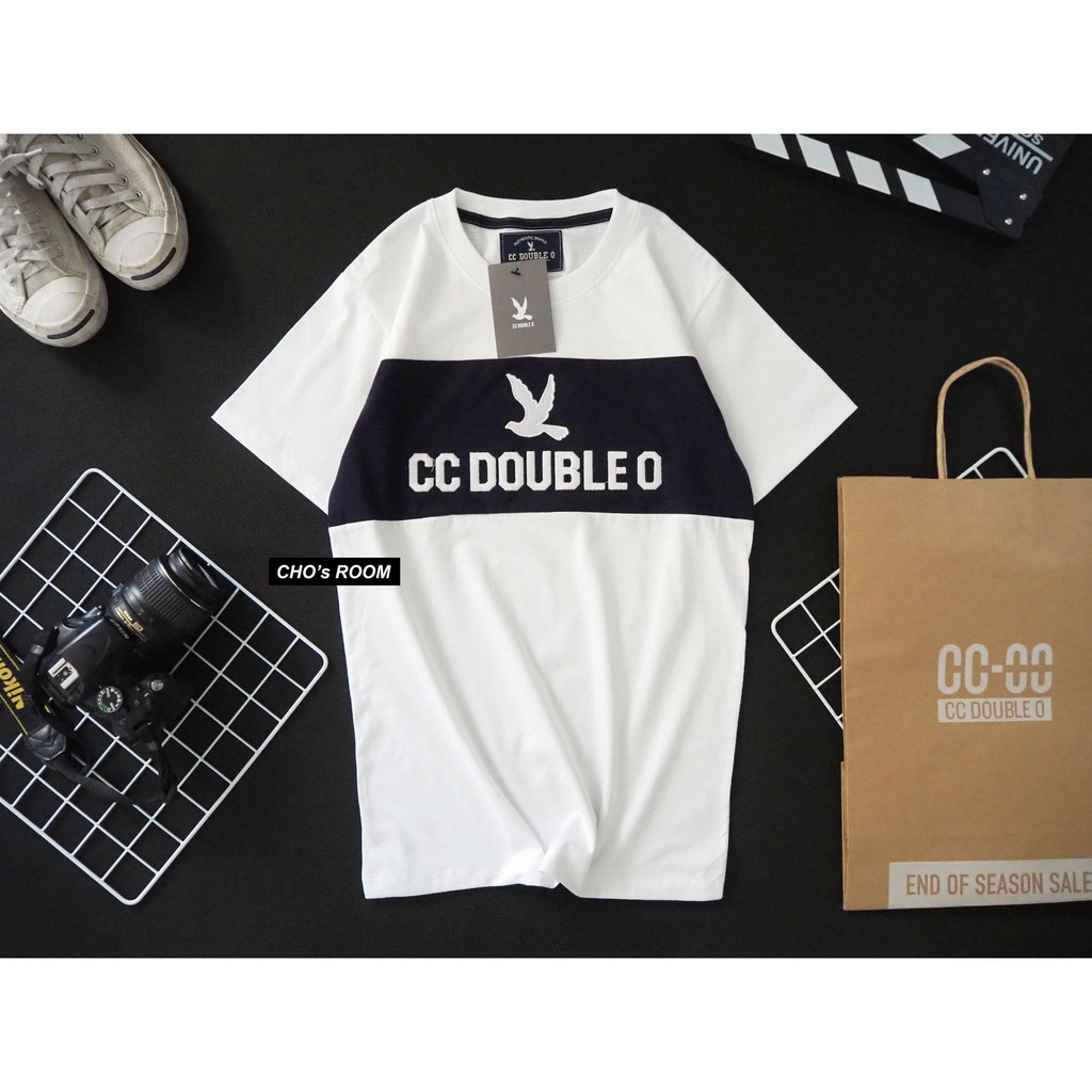 สินค้าขายดี เสื้อยืดงานปักตัดต่อ. งานป้าย CC-DOUBLE O Cotton 100 (SMLXL) No.07 - d_dome_shop ...